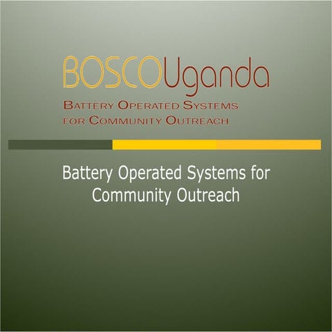 Bosco Overview | PPT