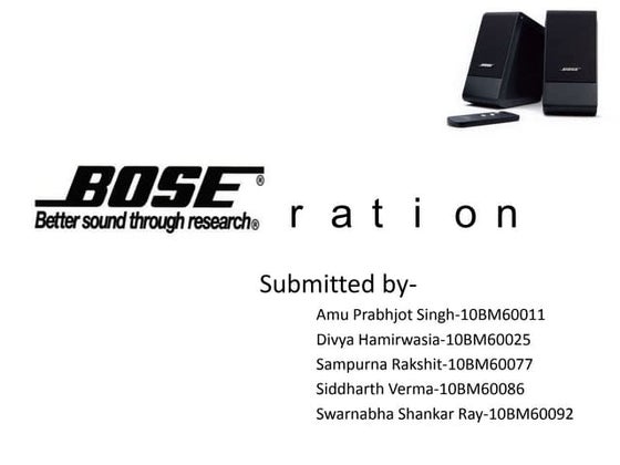 Bose digital marketing | PPTX | Marketing and Advertising | Business