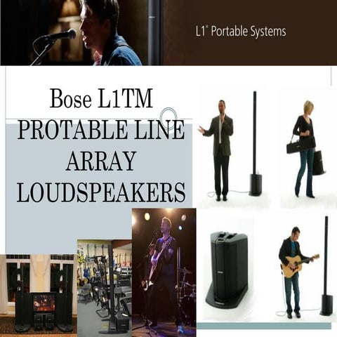 Bose l1 tm protable line array loudspeakers | PDF