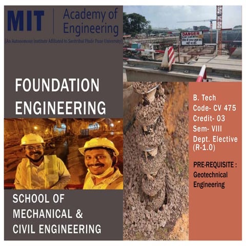 BOS_Foundationl Engineering PPT.pptx | Civil Engineering Industry ...