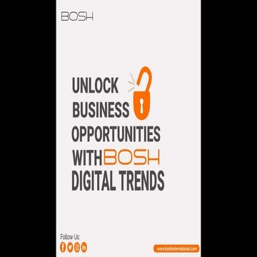 Bosh International | PPTX | Business | Business and Finance