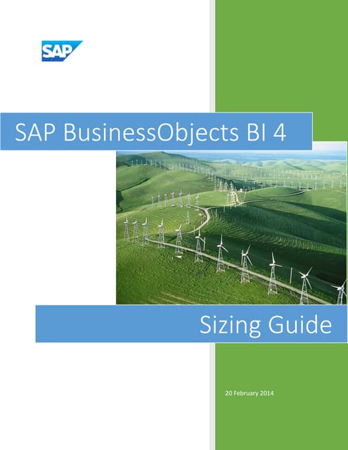 Sizing sap s 4 hana using the quick sizer tool | PDF