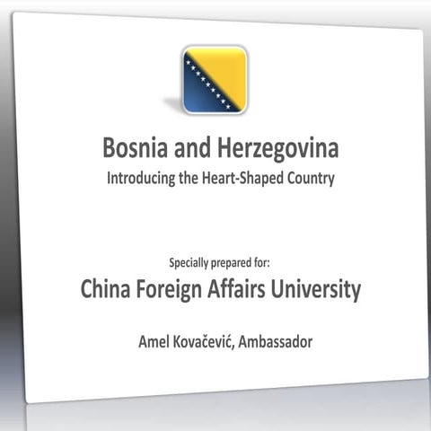 Bosnia and Herzegovina - Introducing the Heart-Shaped Country | PPT