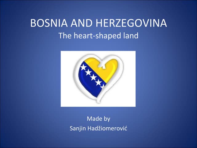 The bosnian war | PPTX