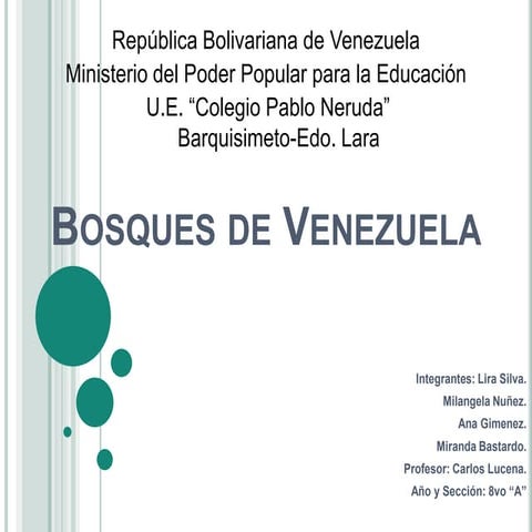 Bosques de Venezuela | PPTX