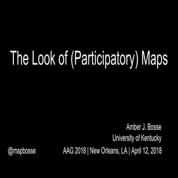 The Look of (Participatory) Maps | PPT