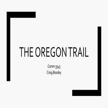 Oregon Trail 2 | PPTX