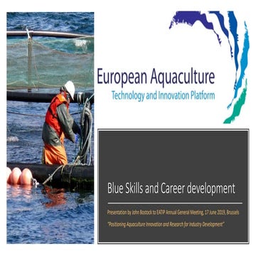 Blue Skills and Career Development - presentation to EATIP 2019 | PDF