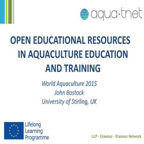 Open Educational Resources in Aquaculture Education and Training | PPT