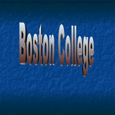 Boston College Sports, Education, History | PPT