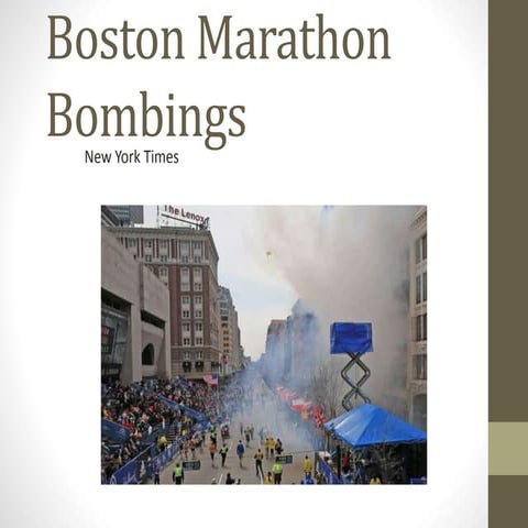 Boston marathon bombings Crisis Communication | PPTX