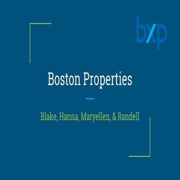 Boston Properties Case Analysis | PPTX