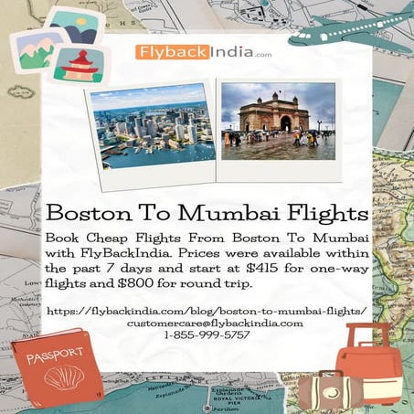 Boston To Mumbai Flights | PDF