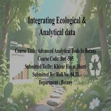 Integrating Ecological And Analytical Data Pptx