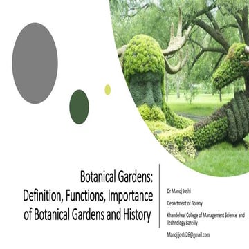 Botanical garden | PPTX