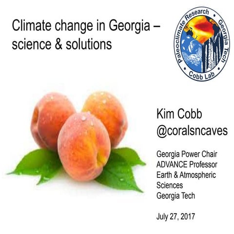 Climate Change in Georgia - science and solutions | PPTX | Power and ...