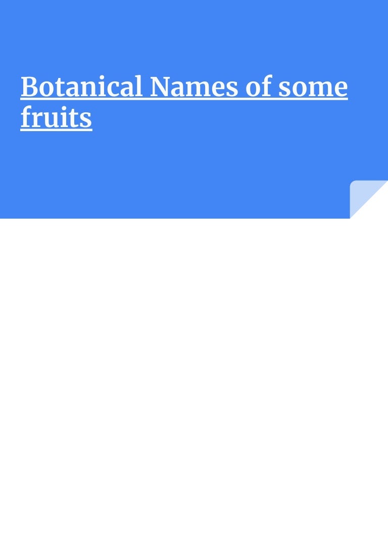 Botanical Names Of Some Fruits botanical-names-of-some-fruits