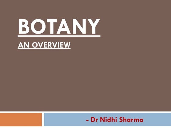 Introduction to Botany Lesson 1.pptx