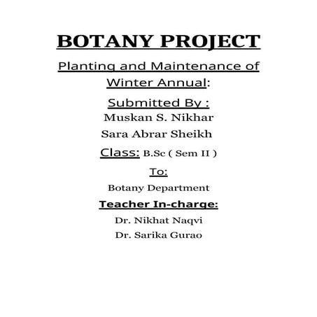 Effect of Cobalt Chloride on the growth of moong beans | DOCX