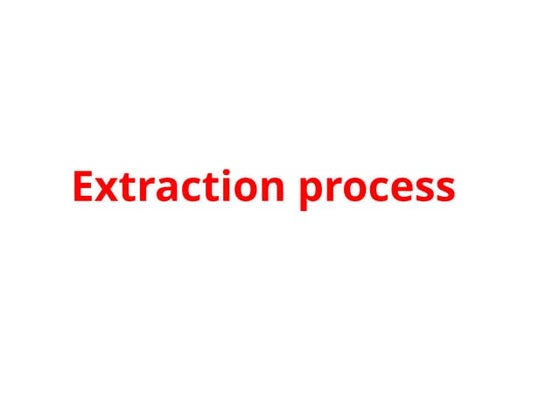 Leaching process (solid-liquid extraction) | PPT