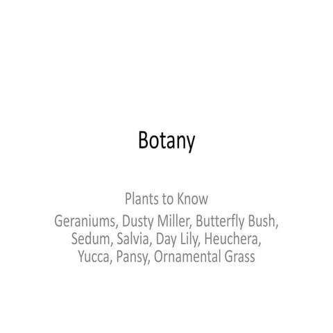 Botany unit plants | PPT