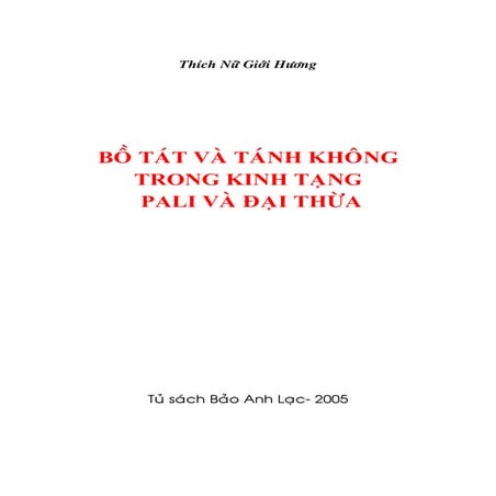Bồ Tát và Tánh Không (Thích Nữ Giới Hương) | PDF