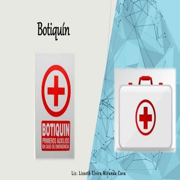 botiquin de emergencia (primeros auxilios). | PPTX