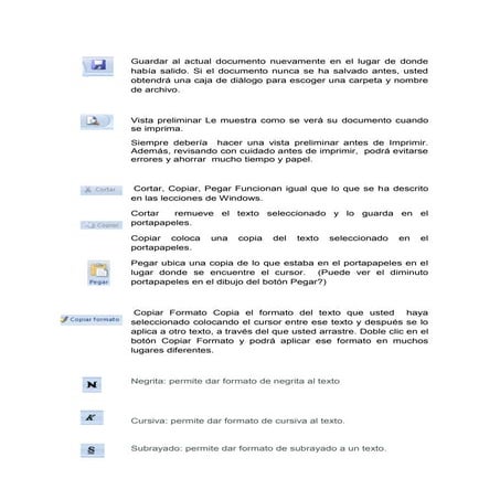 Botones de word | DOCX