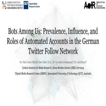 Bots among us prevalence, influence, and roles of automated accounts in the German Twitter ...