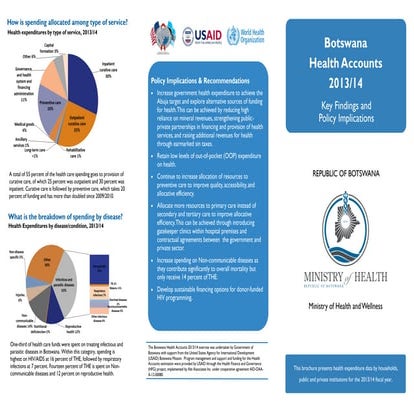 Botswana Health Accounts 2013-14: Key Findings and Implications | PDF
