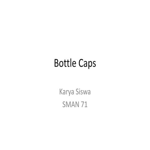Bottle caps | PPT