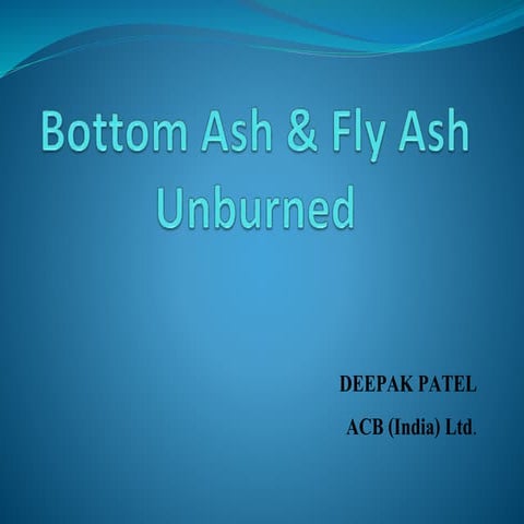 Bottom & fly ash final ppt | PPTX