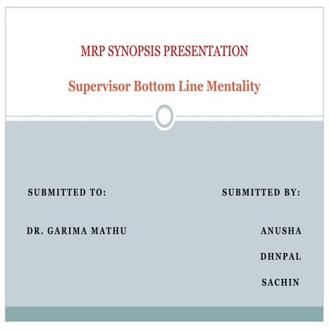 Bottom Line Mentality-1.pptx