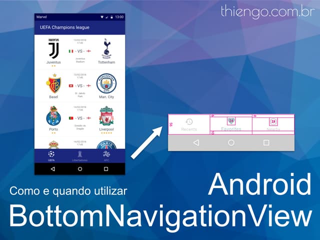 Bottomnavigationview Android Como E Quando Utilizar Ppt
