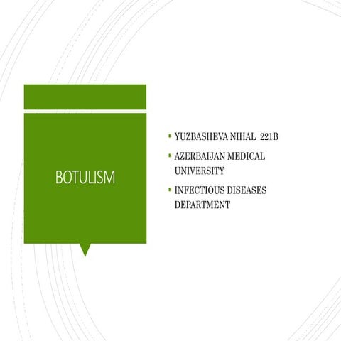 Botulism | PPTX