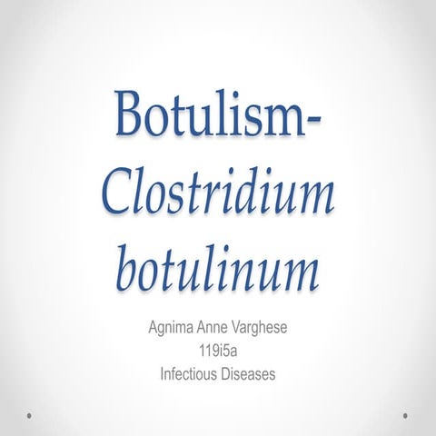 Botulism | PPT