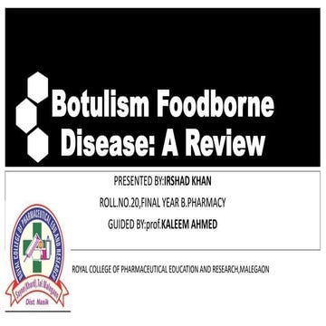 Botulism Foodborne Disease.pptx