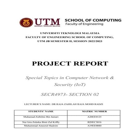Special Topics in Computer Network and SecurityPresenatation | PDF