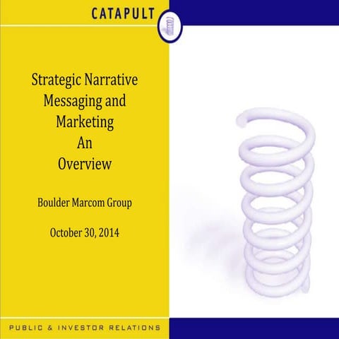 Building a Strategic Narrative Messaging Framework | PPT