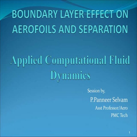 Boundary layer effect value added course | PPT