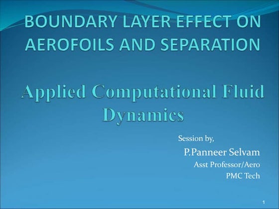 Boundary layer theory | PPT