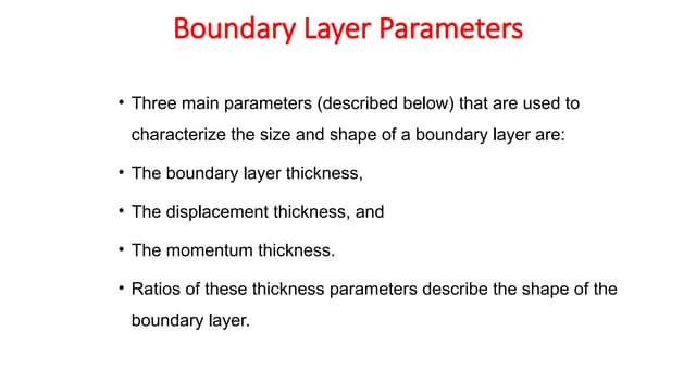 Boundary layer theory | PPTX