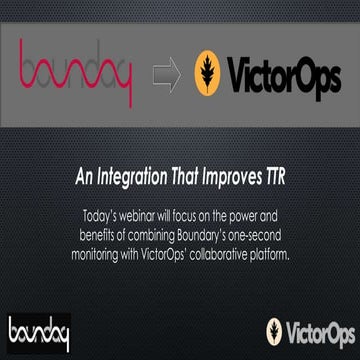 Boundary & VictorOps - The Integration Which Improves TTR | PPT