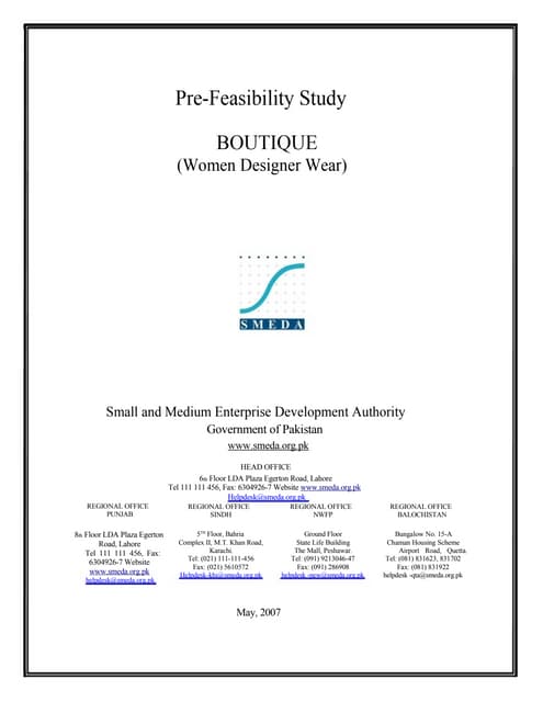 Project report on boutique shop | PDF