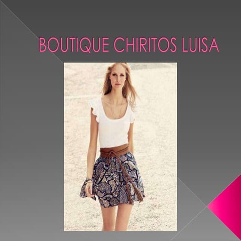 Boutique chiritos luisa | PPTX