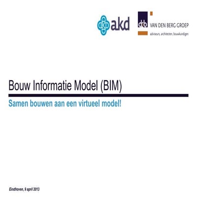 Presentatie Bouw Informatie Model (BIM) | PPTX