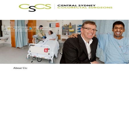 Bowel cancer - colorectal surgeon, Australia | DOC