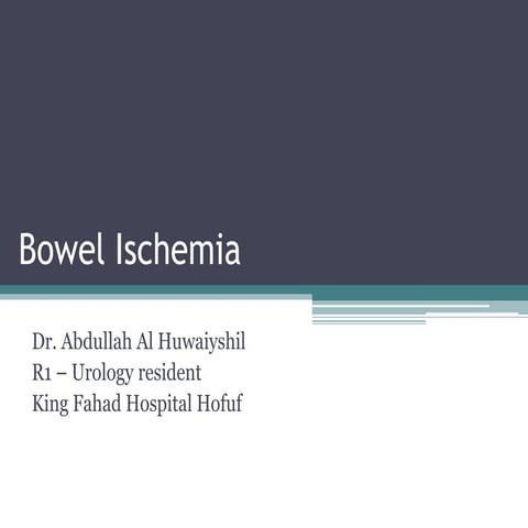 bowel ischemia.pptx