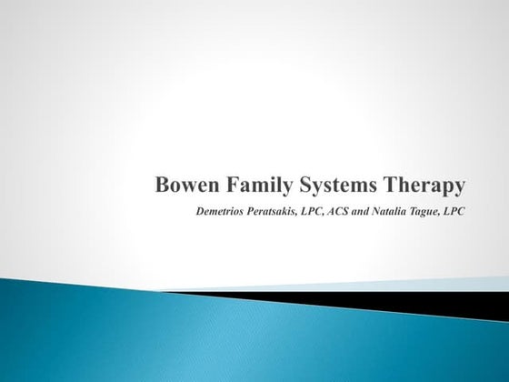 The Bowen Family Systems Theory | PPTX | Parenting | Family and ...