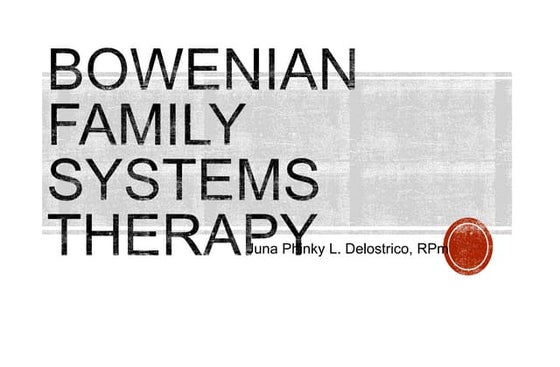 SYSTEMIC FAMILY THERAPY - Techniques | PPT